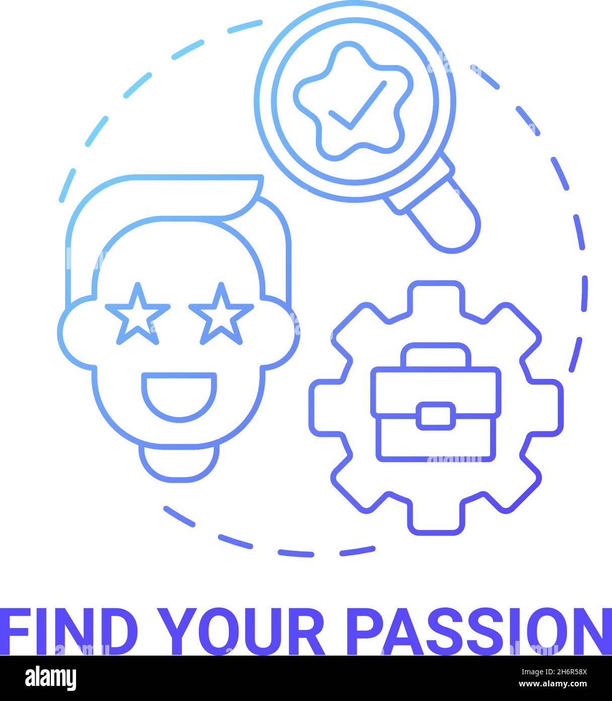 Finding passion Stock Vector Images - Alamy
