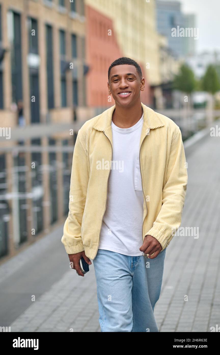 Young mulatto man black curly hi-res stock photography and images - Alamy