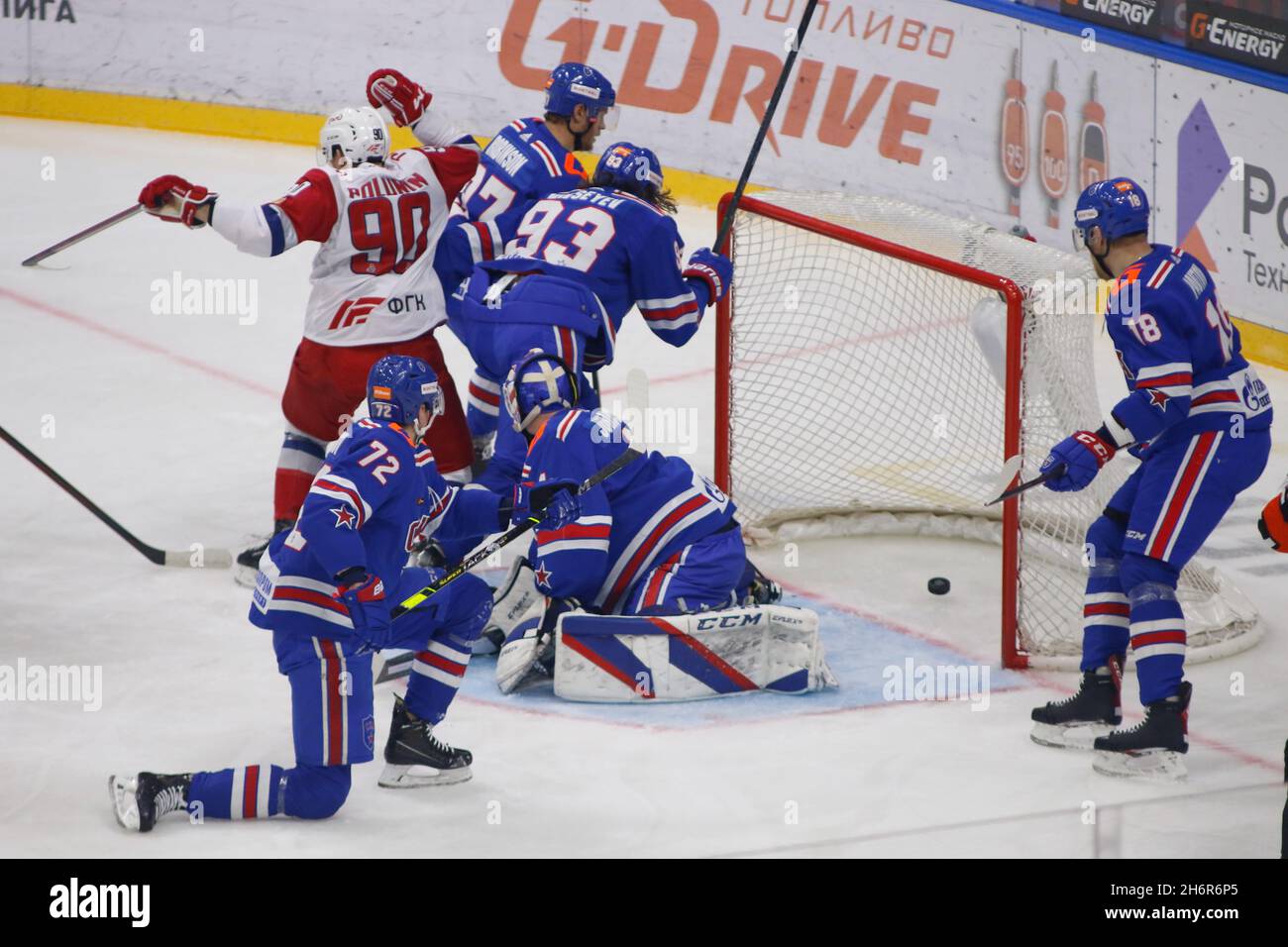 Saint Petersburg, Russia - 17 November 2021: Hockey, KHL 2021-22 KHL ...