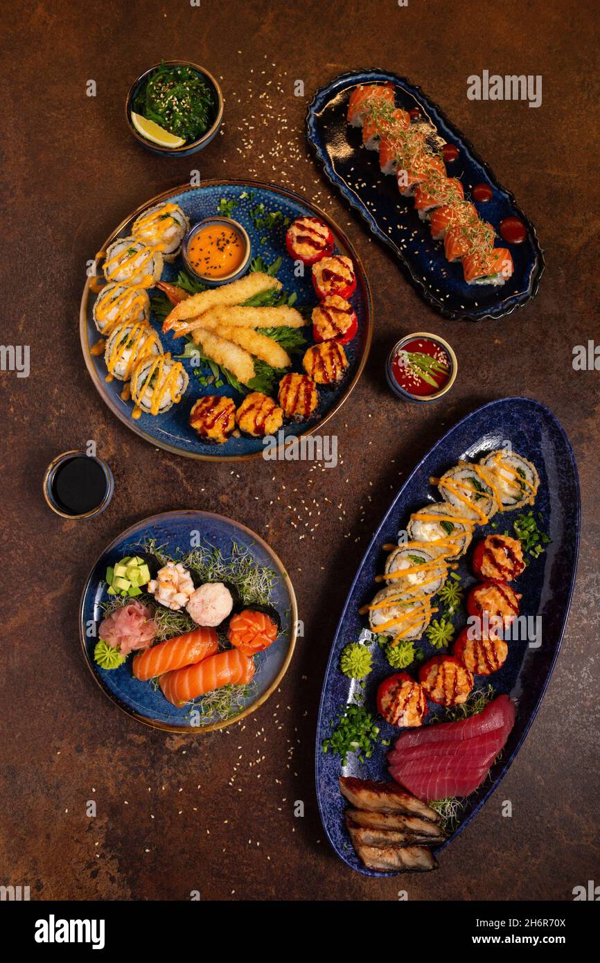 Japanese food big set hi-res stock photography and images - Alamy