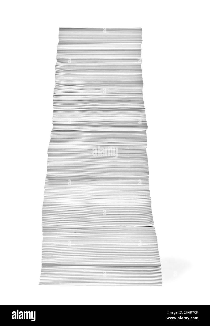 paper stack pile office paperwork busniess education Stock Photo - Alamy