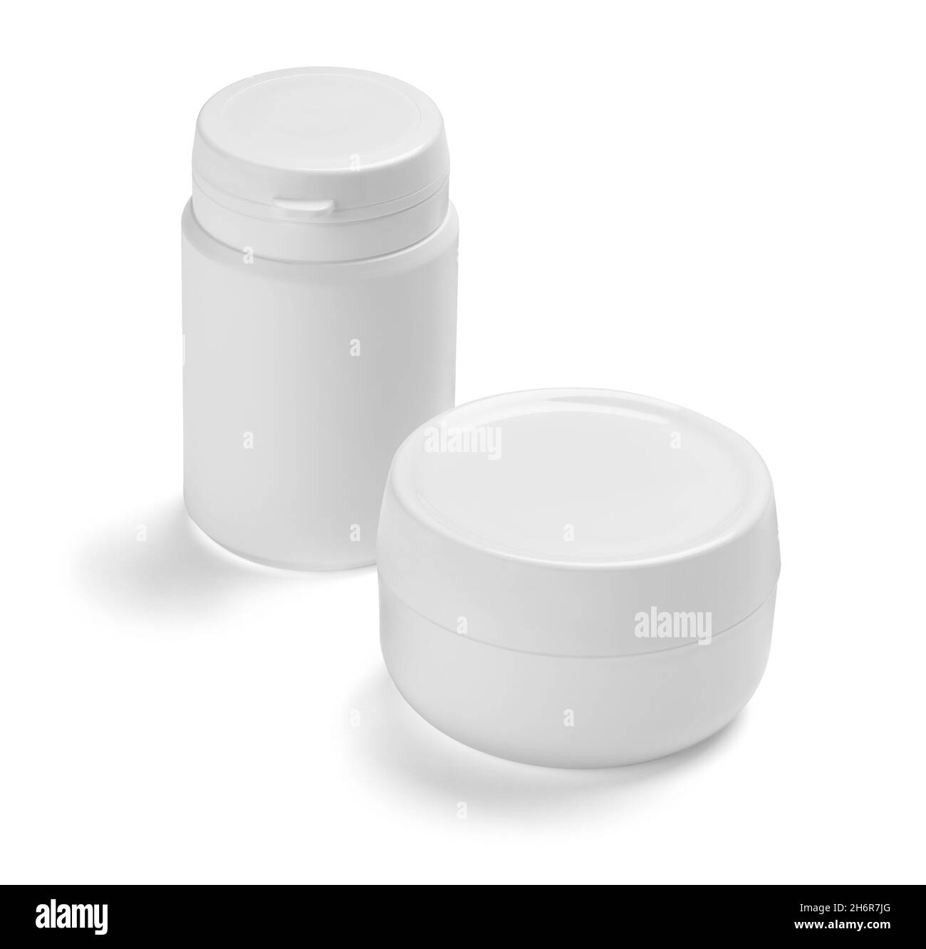 white cream container jar beauty moisturizer tube soap Stock Photo - Alamy