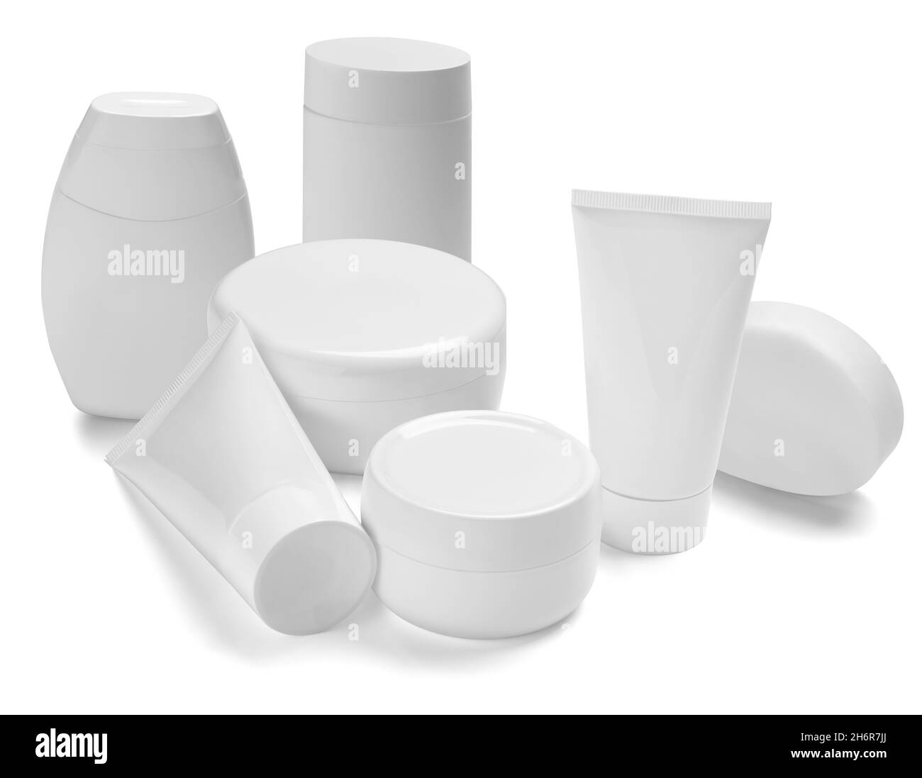 white cream container jar beauty moisturizer tube soap Stock Photo - Alamy