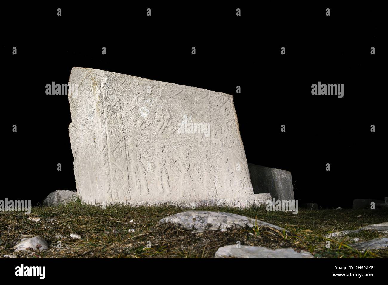 Decorated Stećci (medieval tombstones) of world cultural heritage site ...