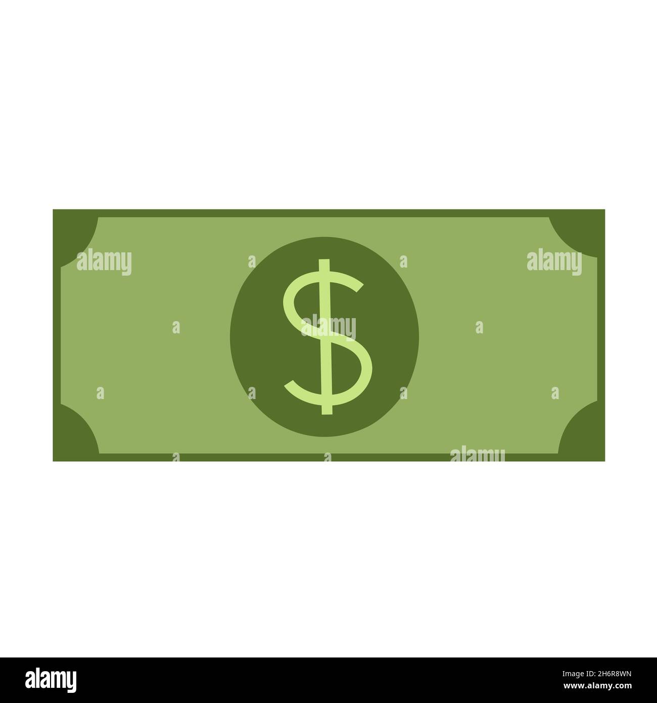 Paper money dollar flat trendy icon vector illustration isolated on ...