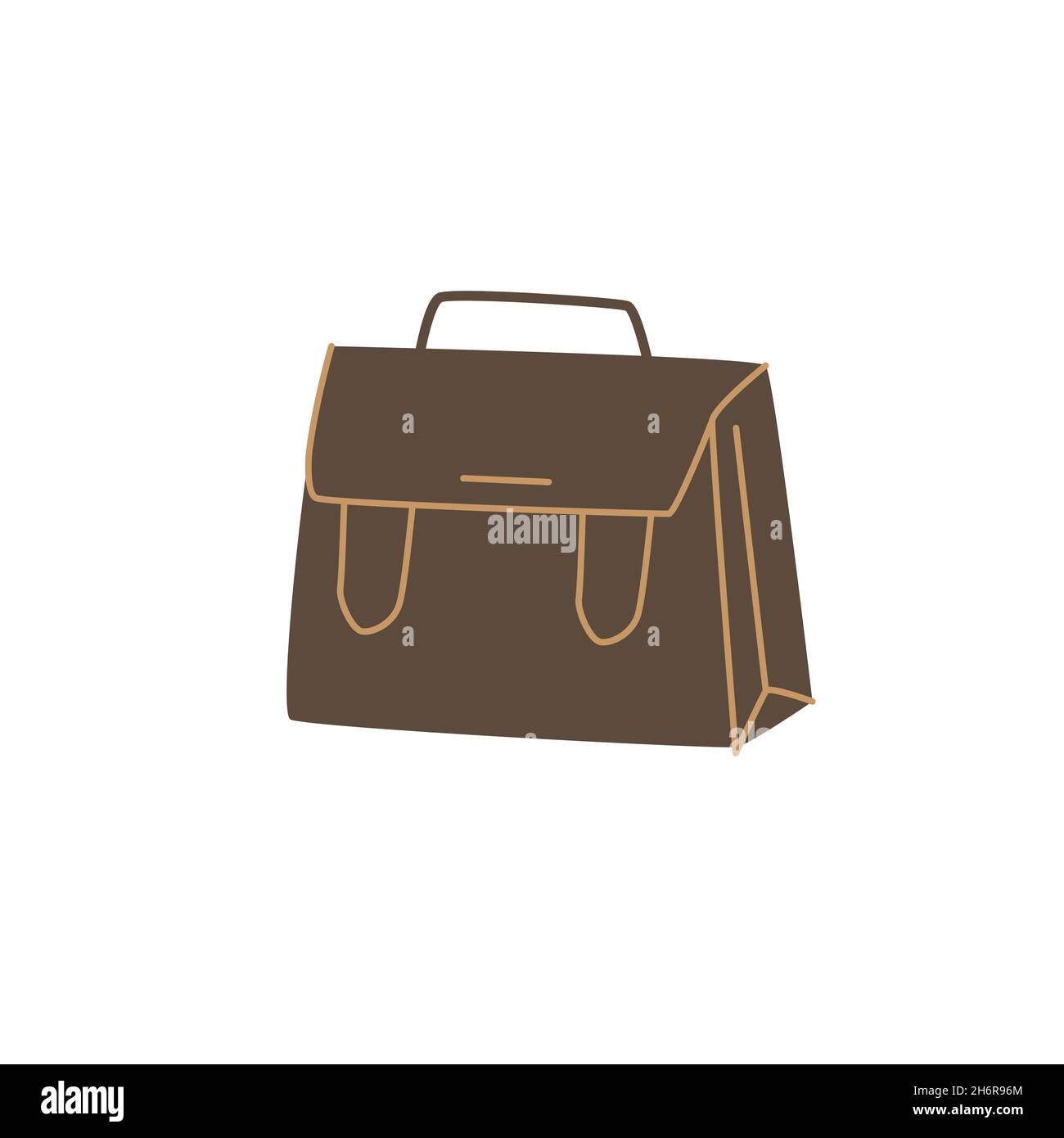 Flat cartoon fashionable briefcase,stylish fashion vector illustration ...