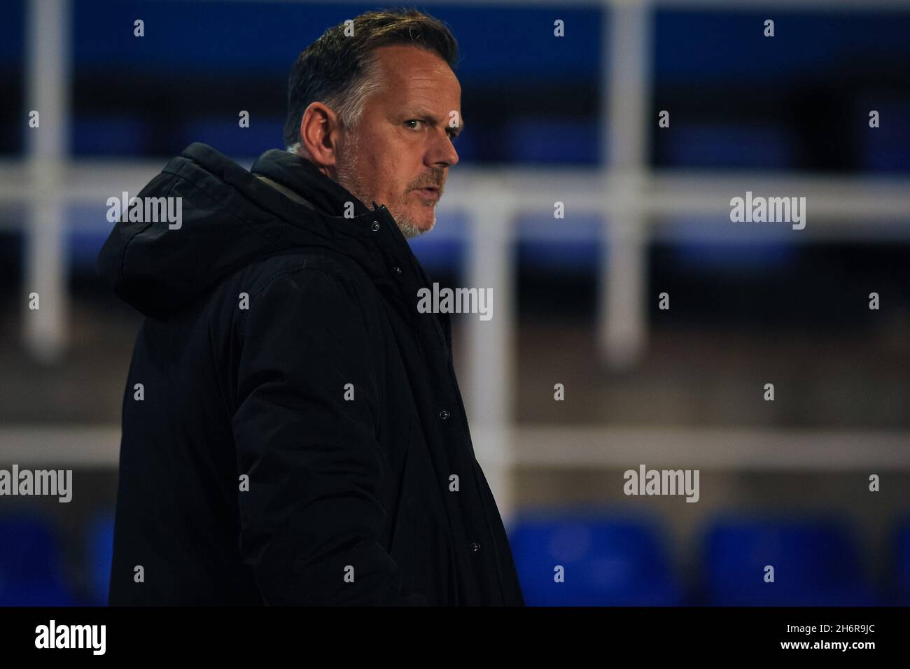 Scott Booth (Birmingham City Head Coach) pre game During the Womens ...