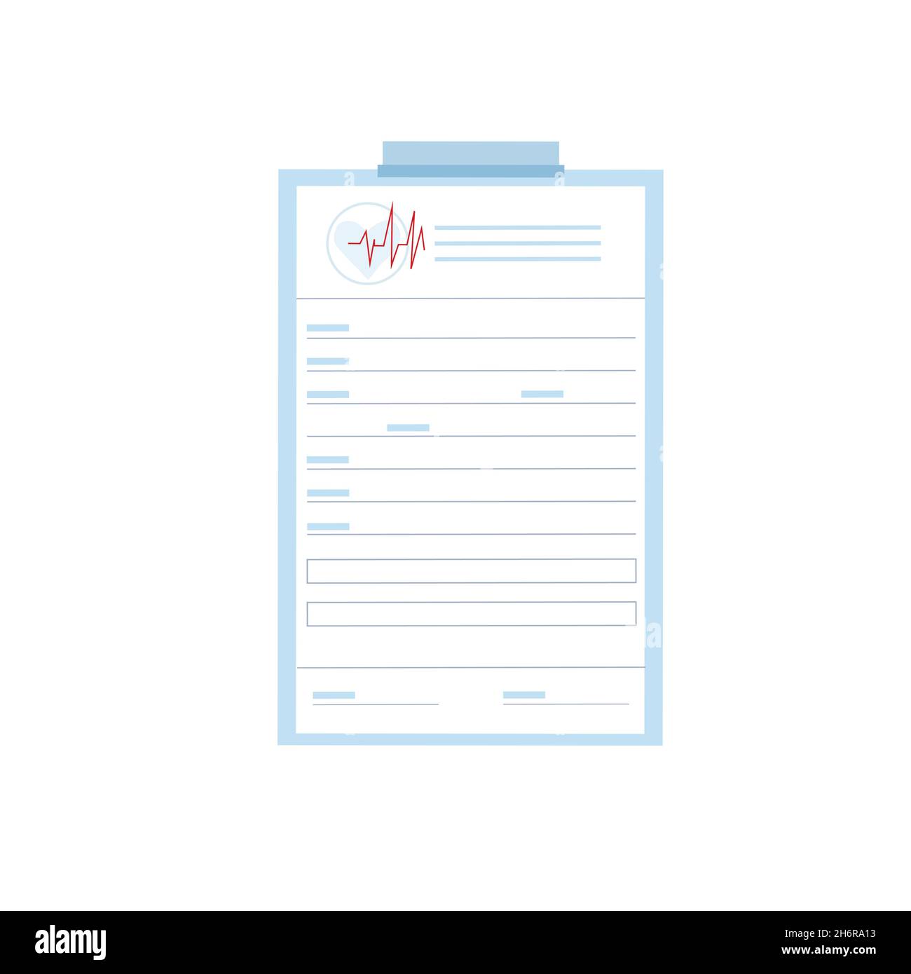 Flat cartoon medical insurance contract,health care vector illustration ...