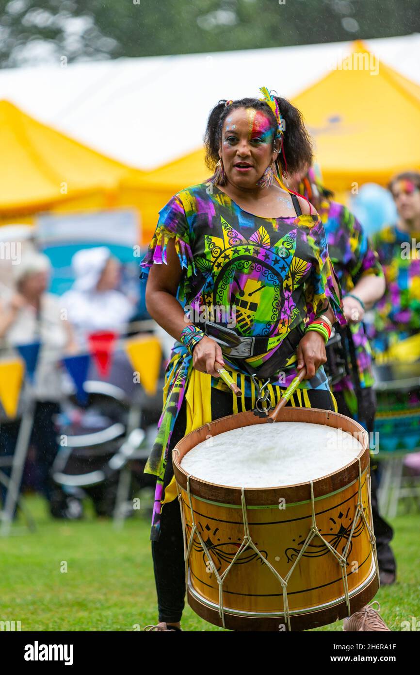 Katumba drummers entertain in the rain at Disability Awareness Day 30th ...