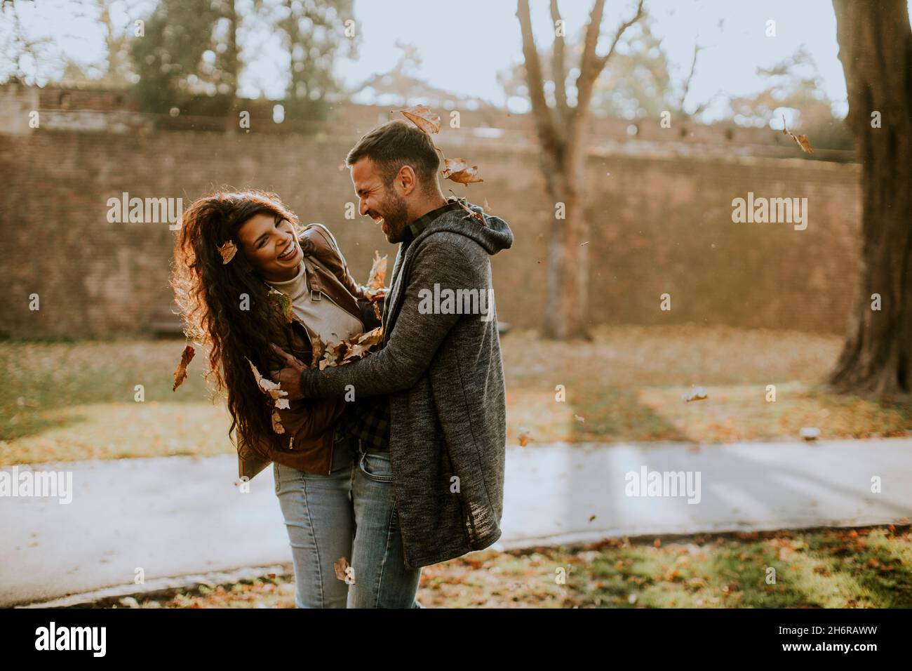 Beautiful couple having fun outdoors hi-res stock photography and ...