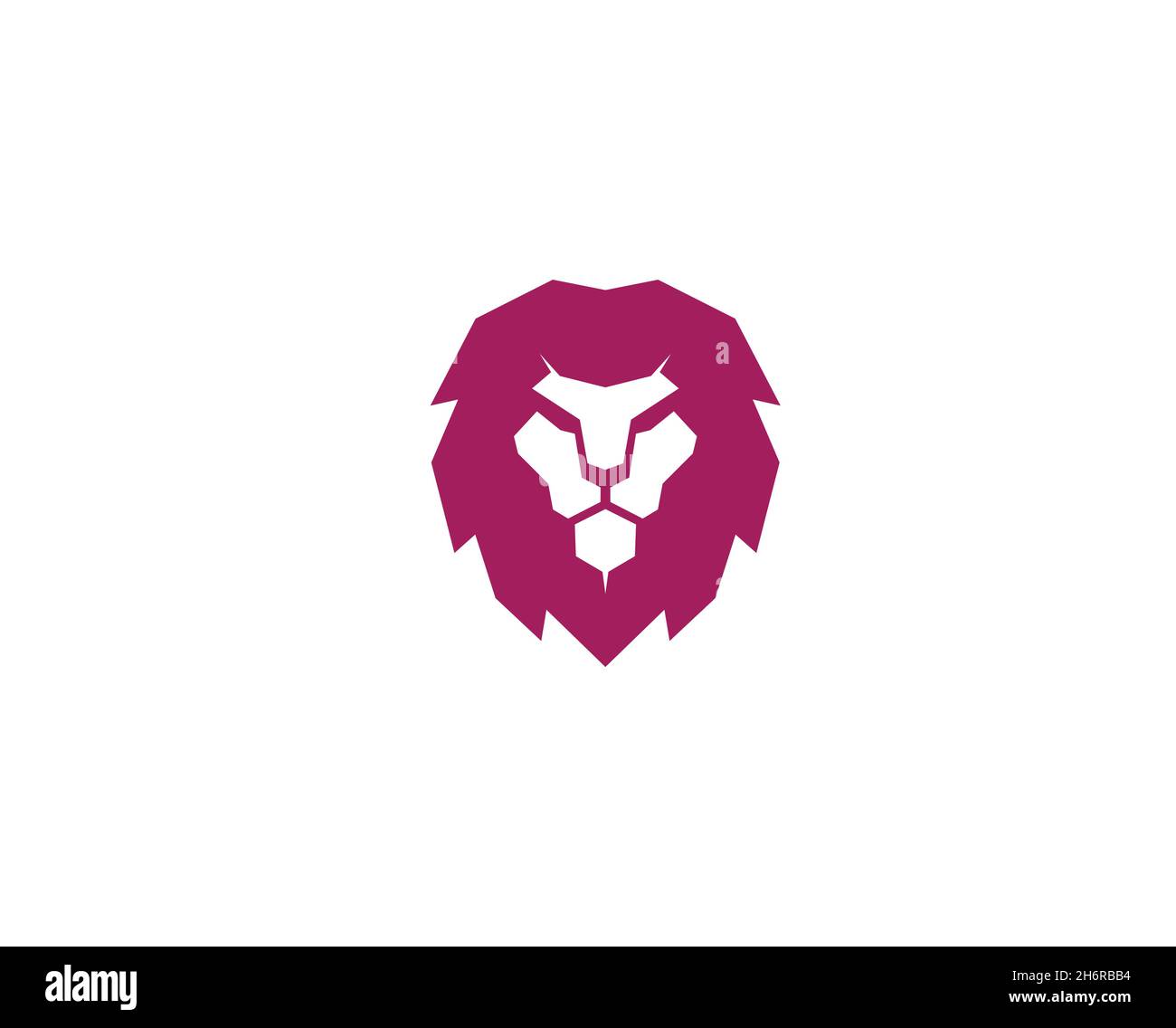 Creative Red Lion Head Logo Vector Symbol Design Illustration Stock ...