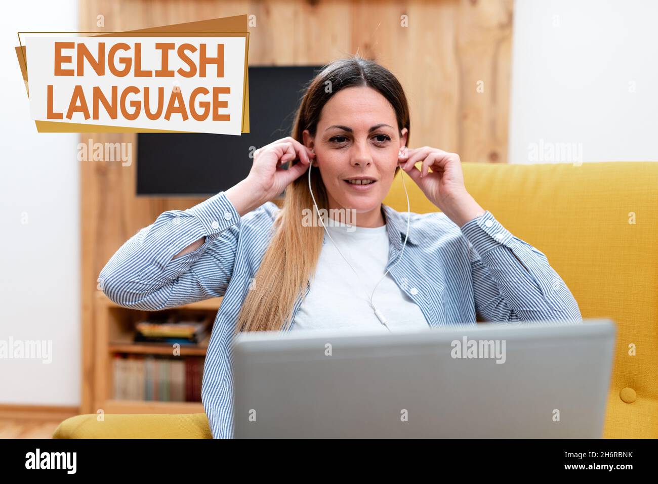 Conceptual display English Language. Word Written on third spoken ...