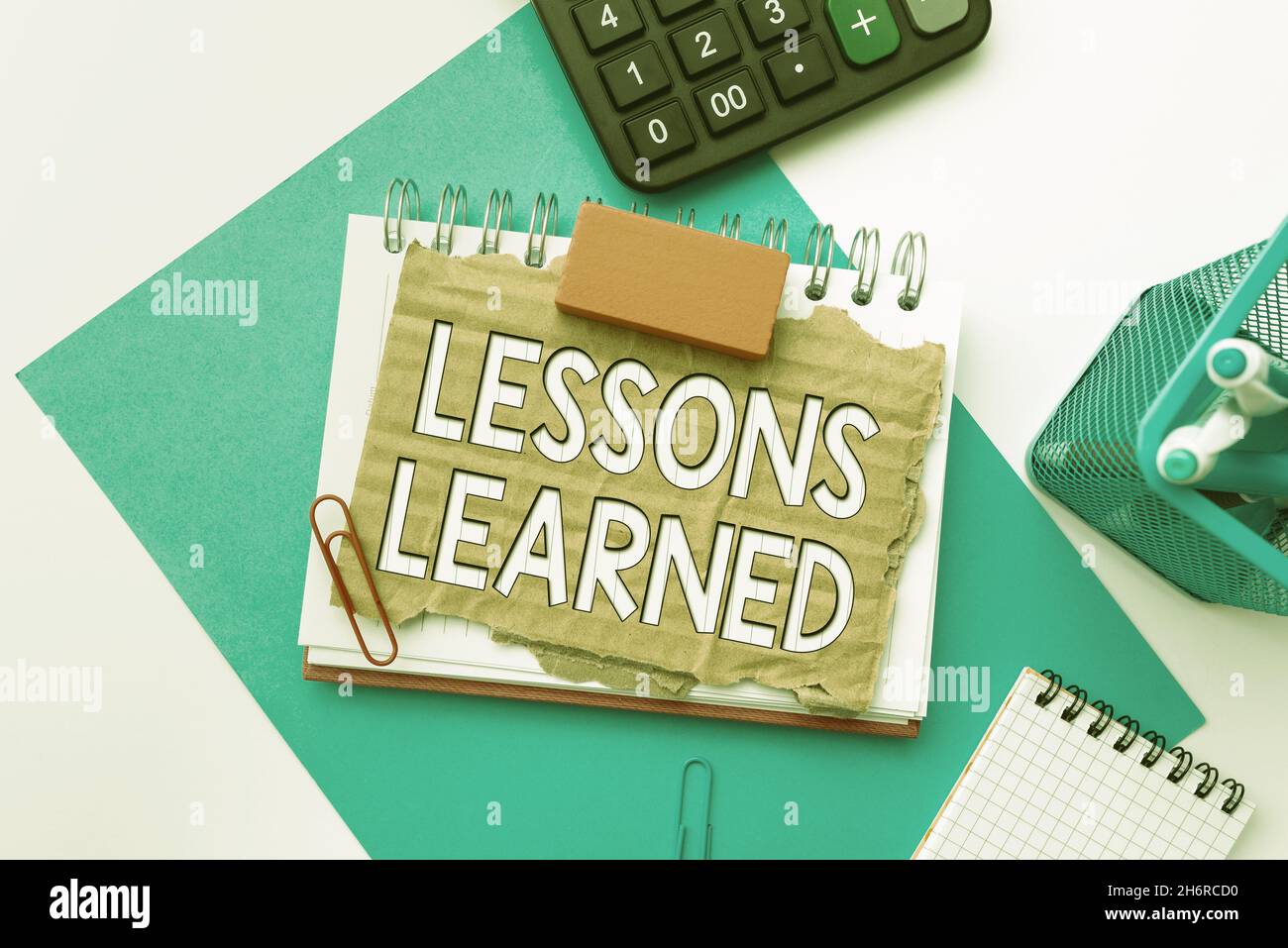 Handwriting text Lessons Learned. Concept meaning experiences distilled ...