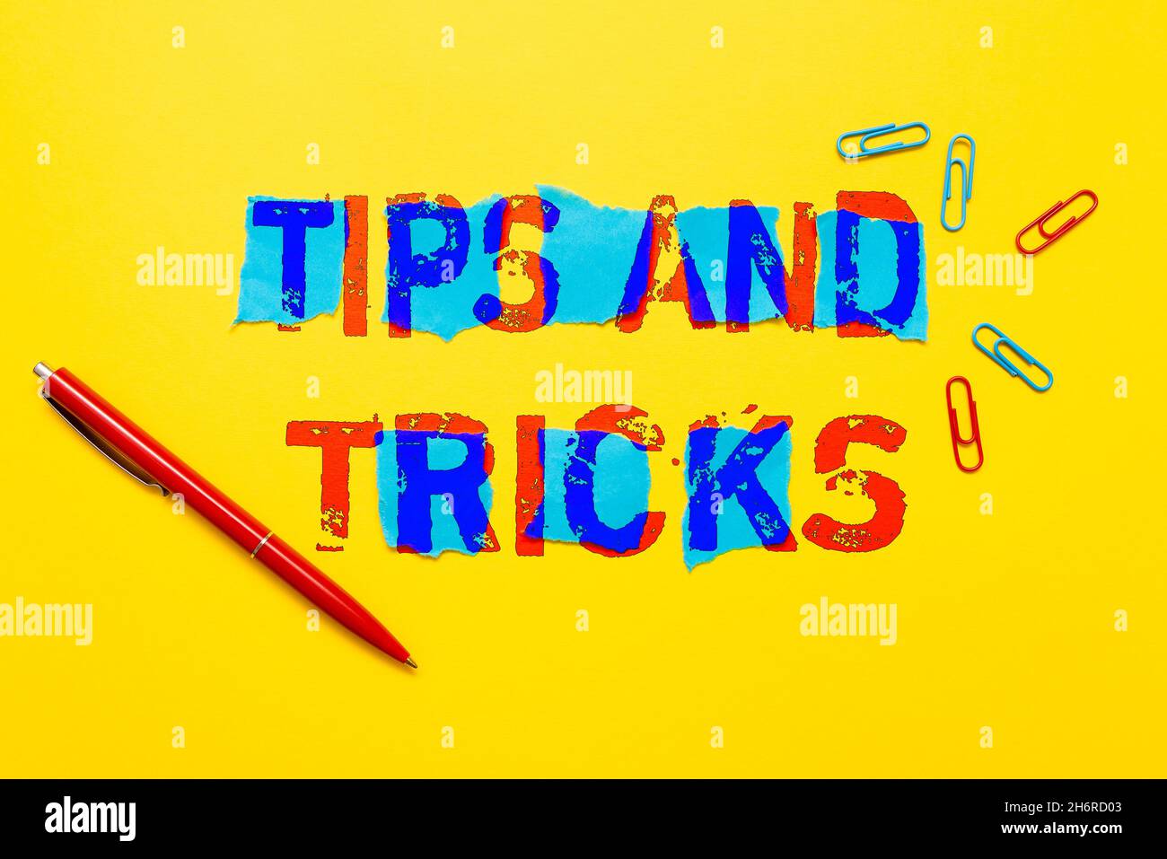 Text showing inspiration Tips And Tricks. Internet Concept means piece ...