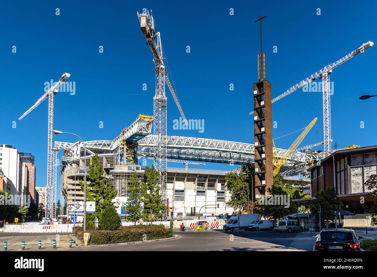 Madrid, Spain - September 12, 2021: Santiago Bernabeu Real Madrid ...