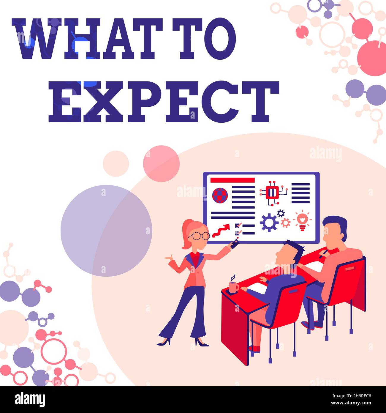 Sign displaying What To Expect. Concept meaning asking about regard ...