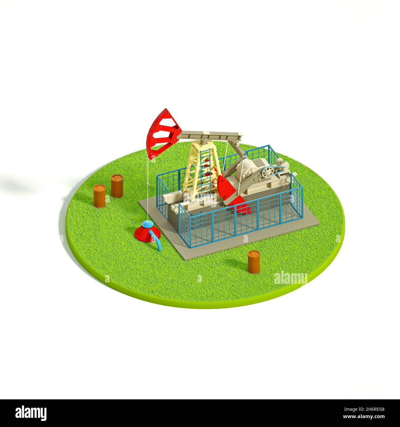 3D illustration of mineral extractivism Stock Photo - Alamy