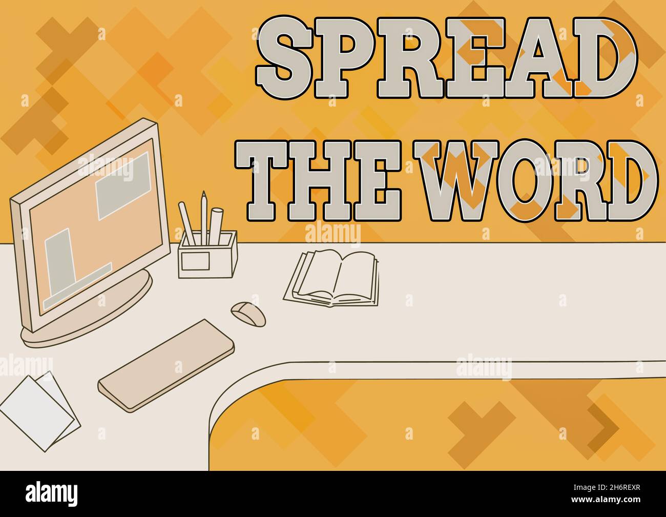Inspiration showing sign Spread The Word. Internet Concept share the ...