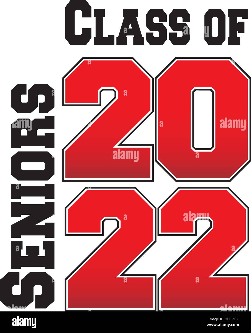 Red Graduating Class of 2022 Stock Vector Image & Art - Alamy