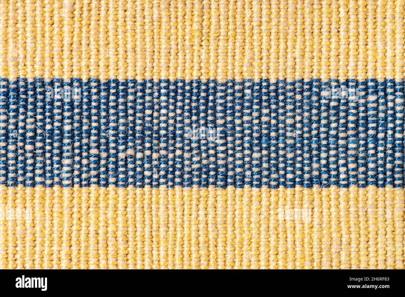 Yellow and blue fabric background texture. Full frame Stock Photo - Alamy