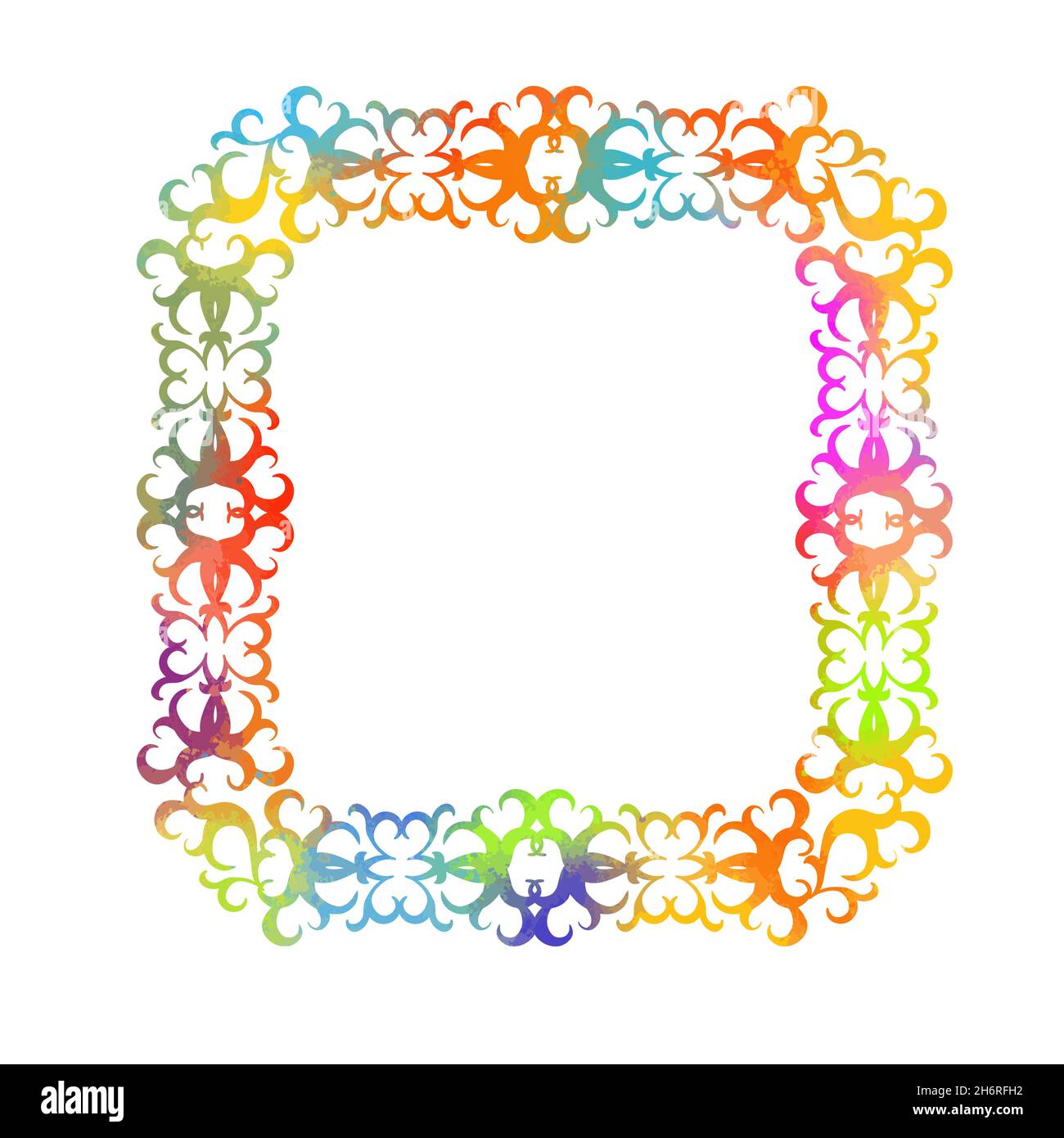 Graphic frame of patterns. Vector illustration Stock Vector Image & Art ...
