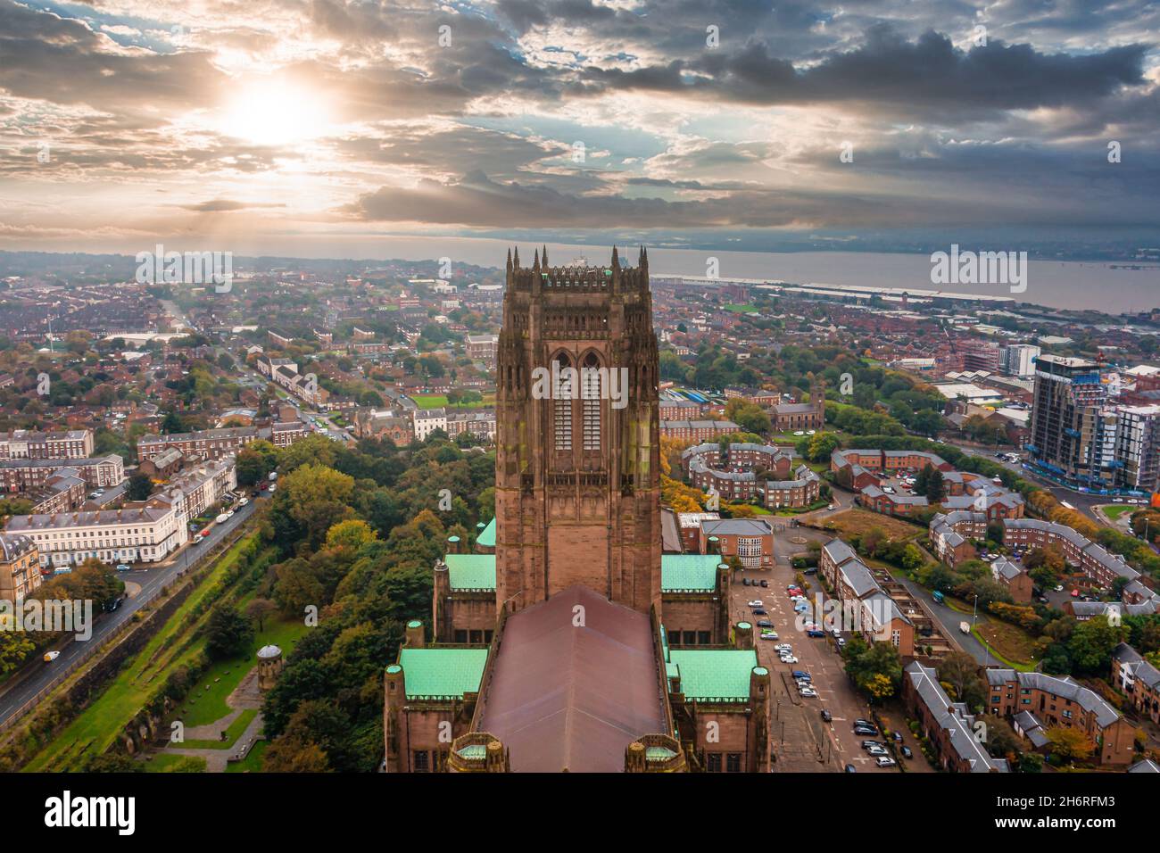 Liverpool metropolitan cathedral aerial hi-res stock photography and ...