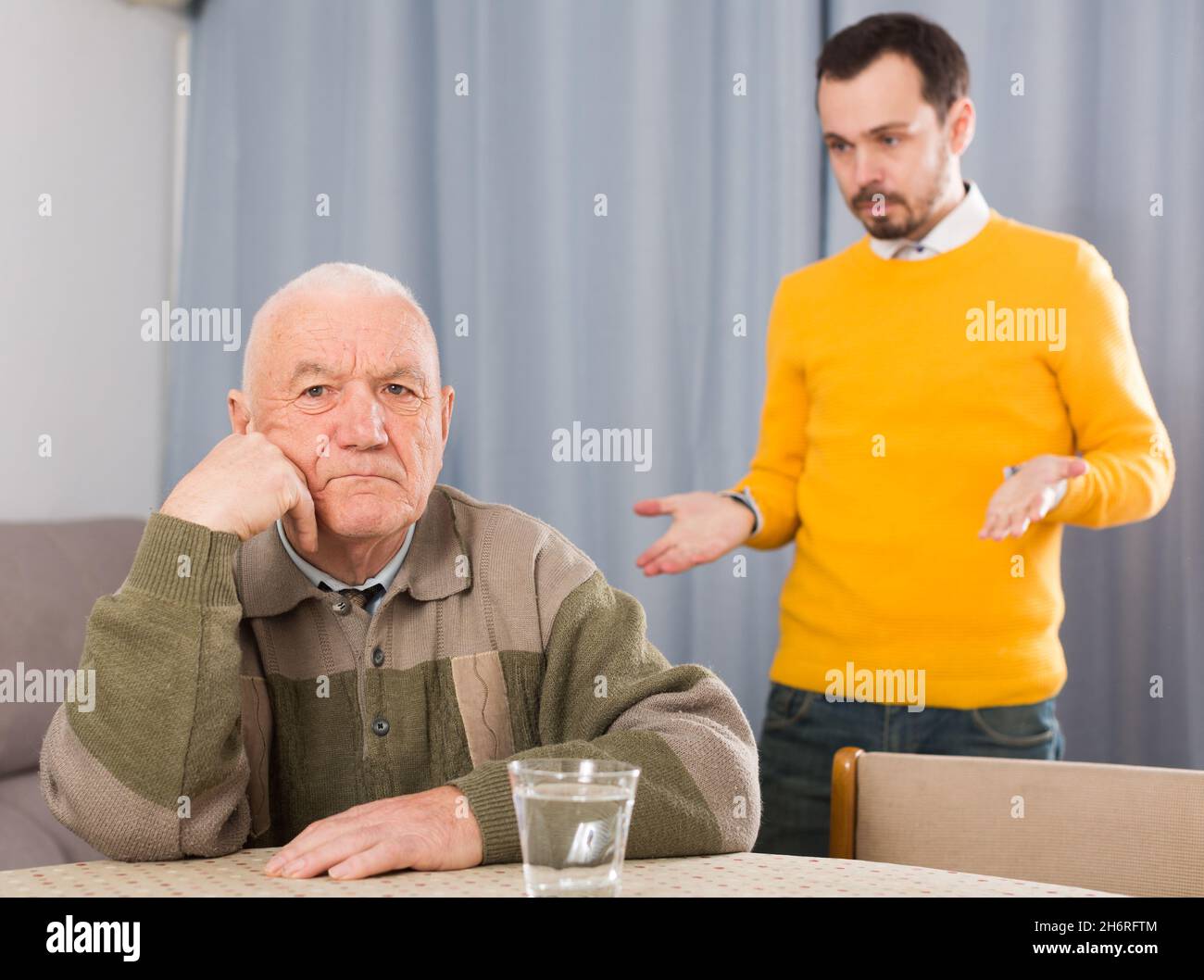 Father and son arguing Stock Photo - Alamy