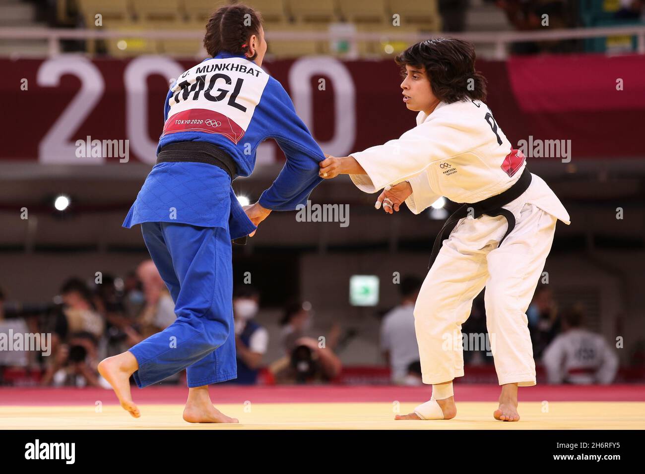 JULY 24th, 2021 - TOKYO, JAPAN: Urantsetseg MUNKHBAT (blue) wins the ...