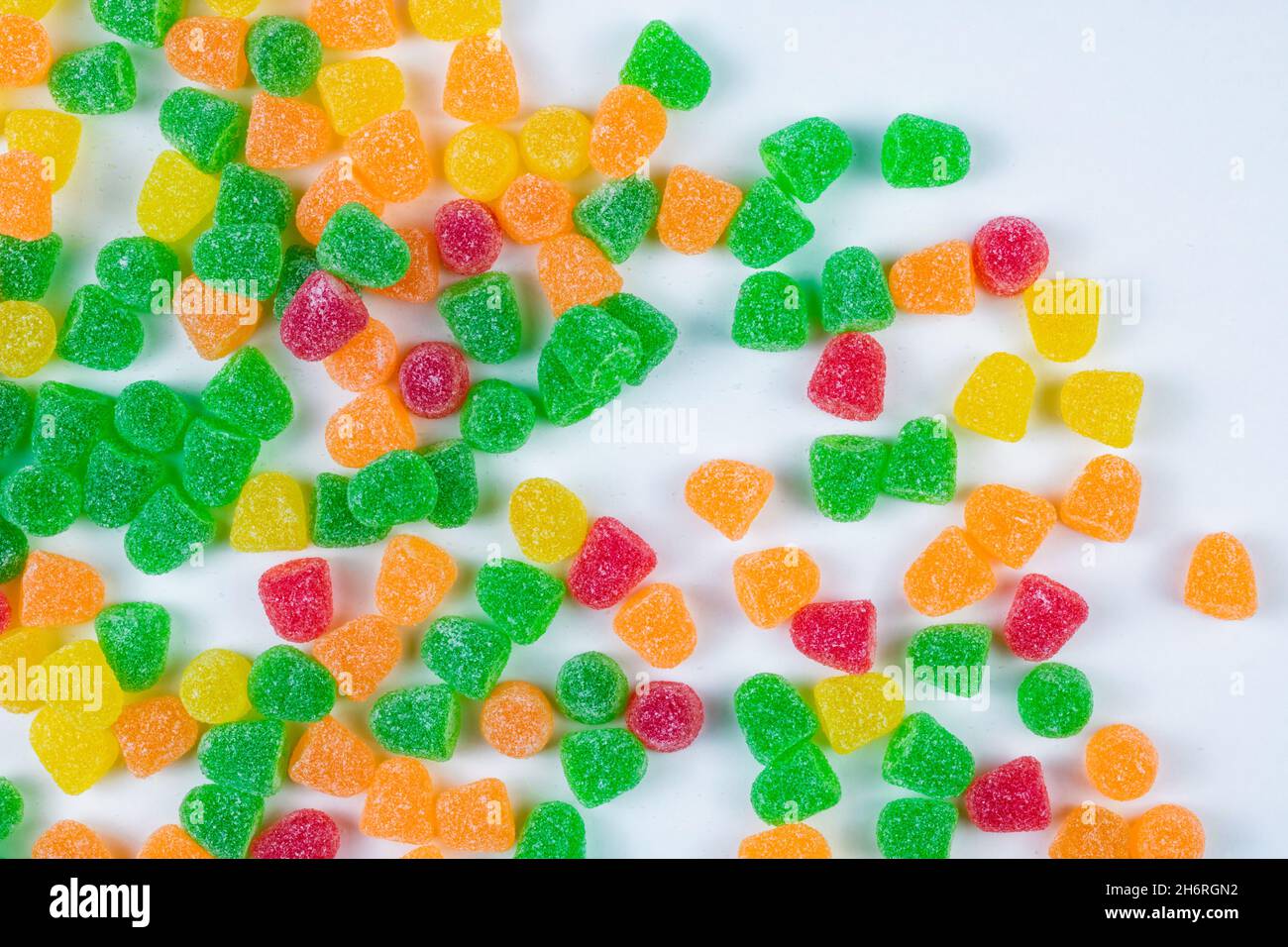 Jelly candies. Gummy candies background photo with copy space. Jelly ...
