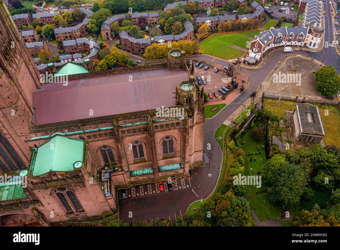 Liverpool metropolitan cathedral aerial hi-res stock photography and ...