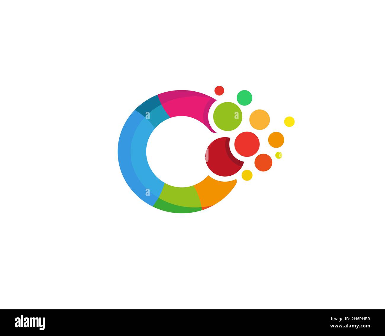 creative colorful o letter circle logo vector icon sign illustration ...