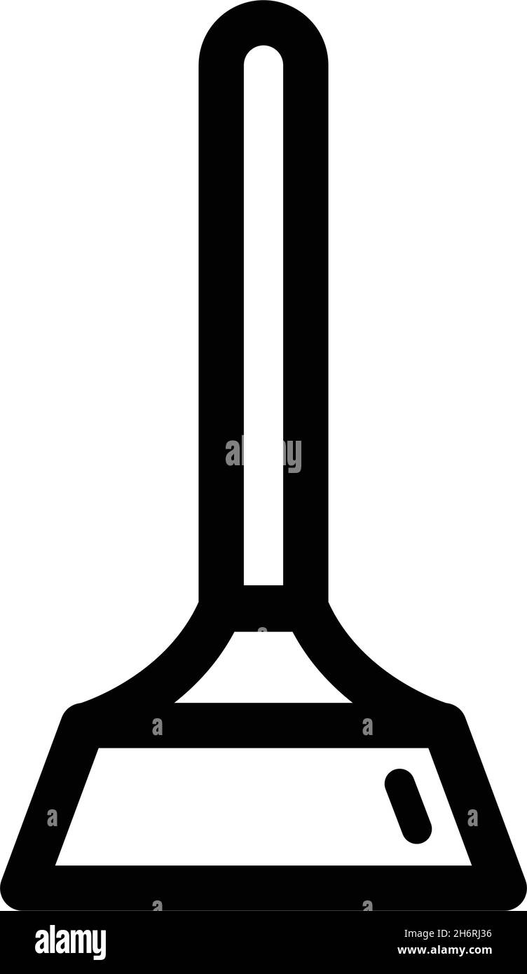 Toilet handle plunger icon. Outline toilet handle pump vector ...