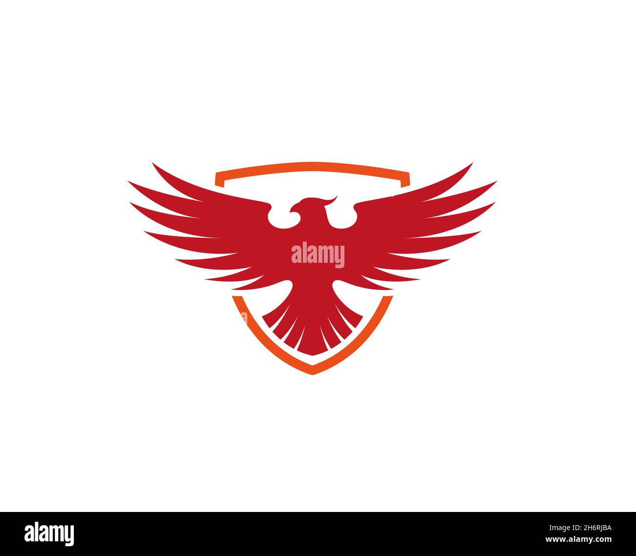 Creative Phoenix Shield Logo Design Vector Symbol Illustration Stock ...
