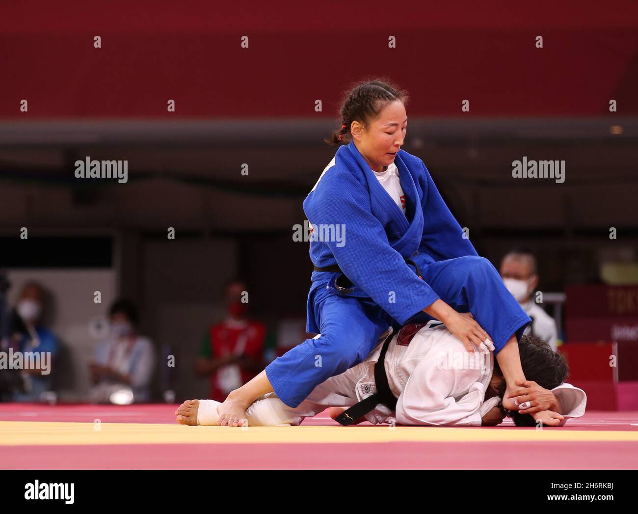 JULY 24th, 2021 - TOKYO, JAPAN: Urantsetseg MUNKHBAT (blue) wins the Judo Women -48 kg Bronze ...