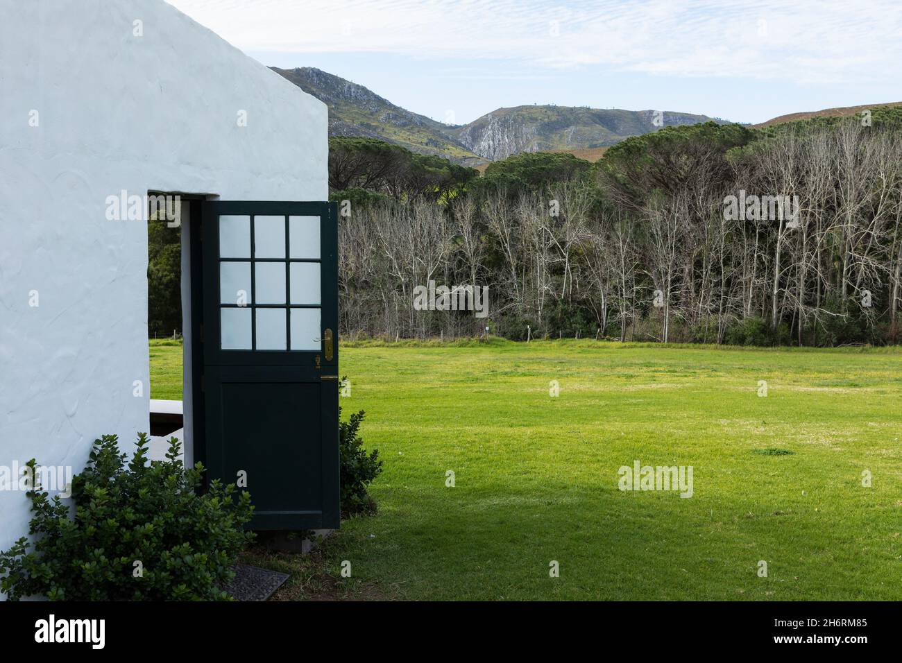 Cape Dutch architecture, Stanford, South Africa Stock Photo - Alamy