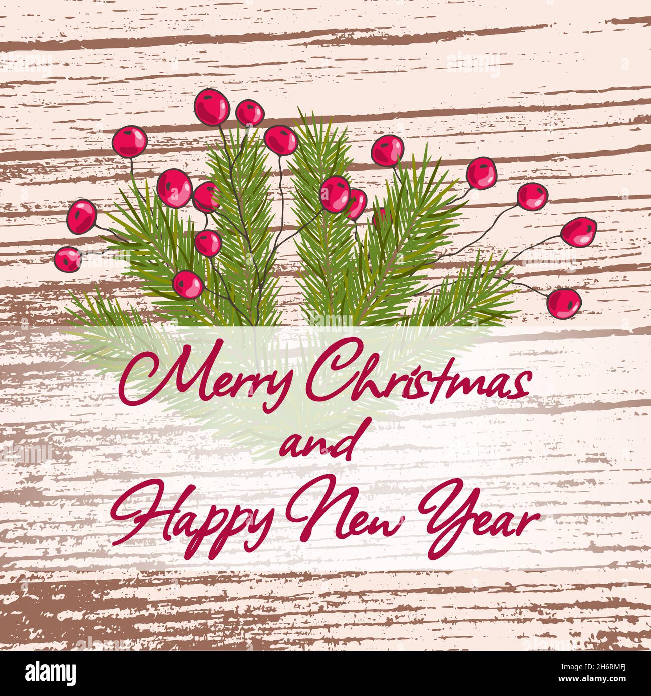 Christmas composition wreath on Stock Vector Images - Alamy