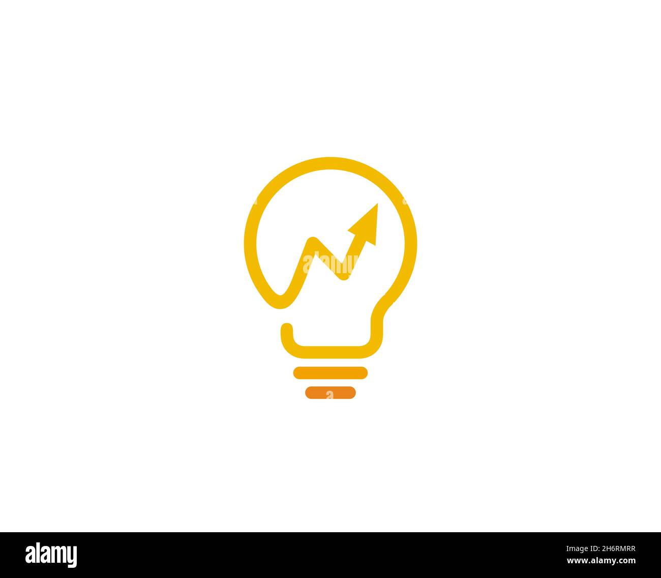Creative Abstract Bulb Arrow Logo Design Vector Symbol Illustration ...