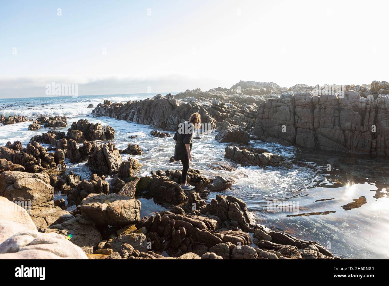 Girl Walking Over Rocks High Resolution Stock Photography and Images ...