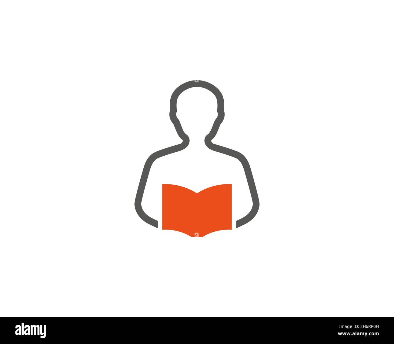 Creative Abstract Human Body Reading Book Logo Design Vector Symbol ...