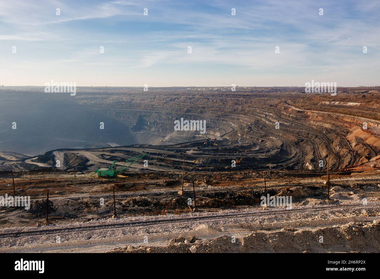 Open pit mine in mining and processing plant Stock Photo - Alamy