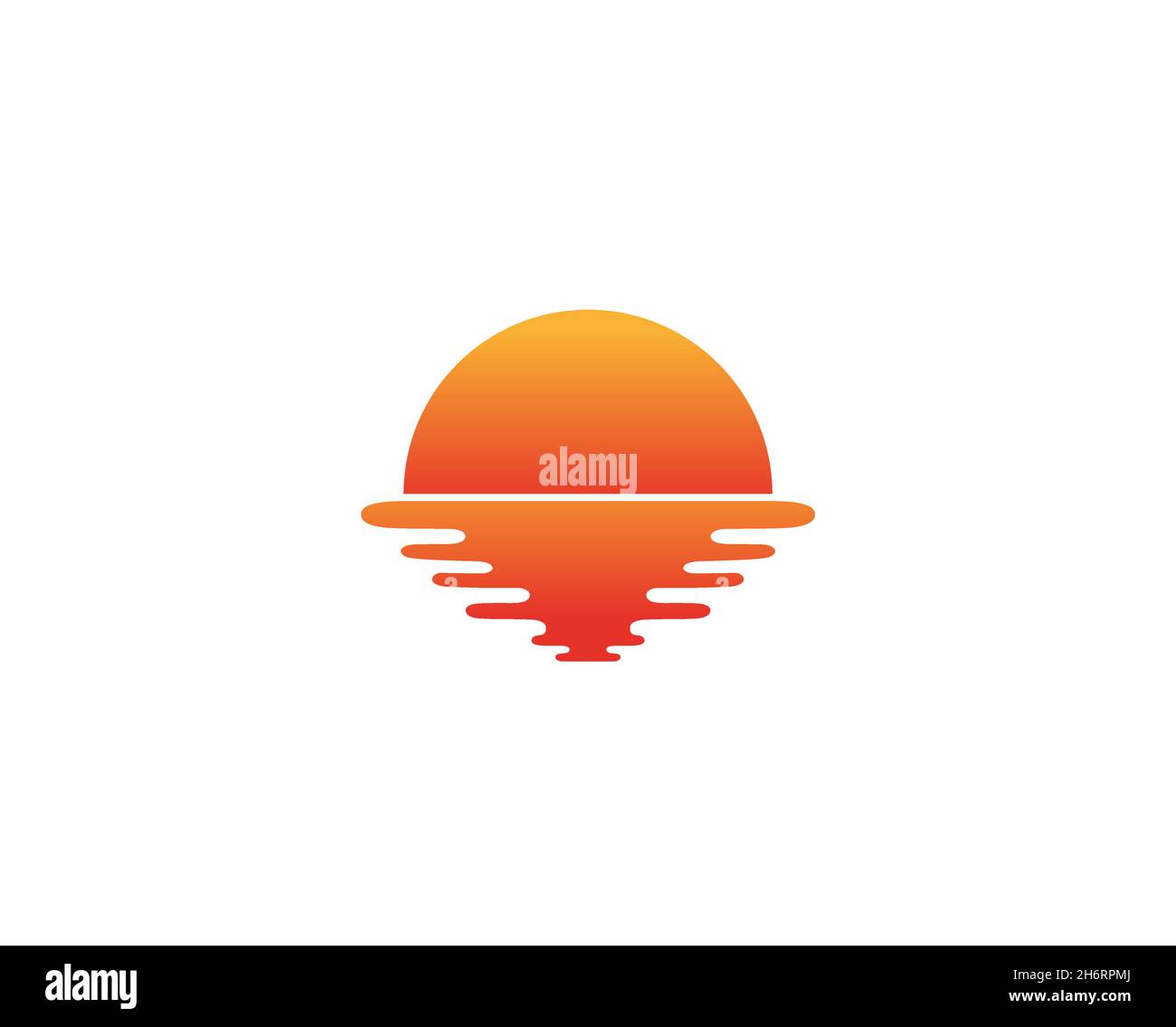 Sunset Sun Logo Design Vector Symbol Illustration Stock Vector Image ...