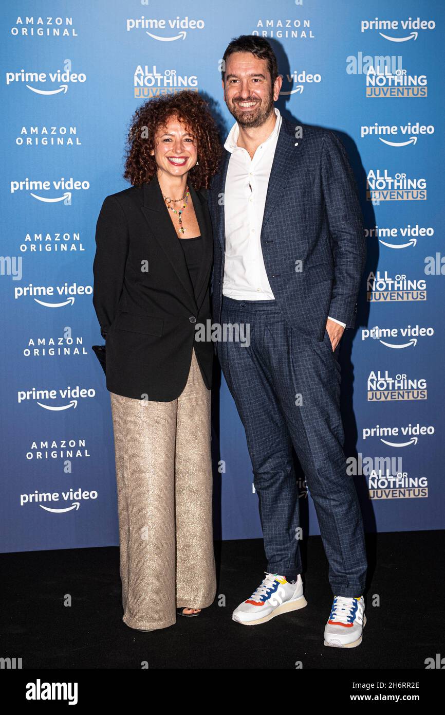 Turin, Italy. 17 November 2021. Isabella Arrigoni and Marco Cattaneo ...