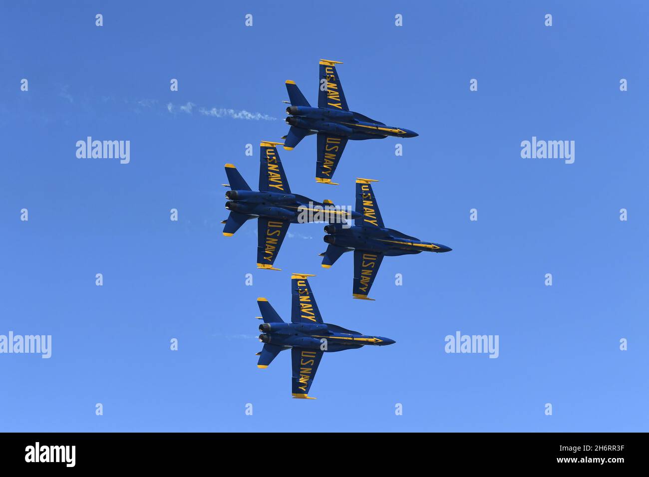 Blue Angels Diamond formation over NAF El Centro, California during ...