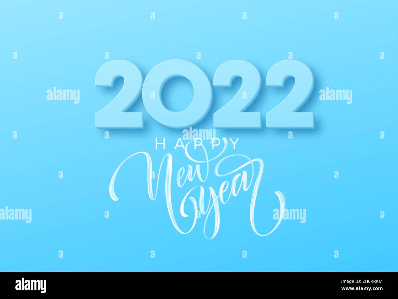 Happy New Year 2022 lettering. 2022 New year greeting. Vector ...