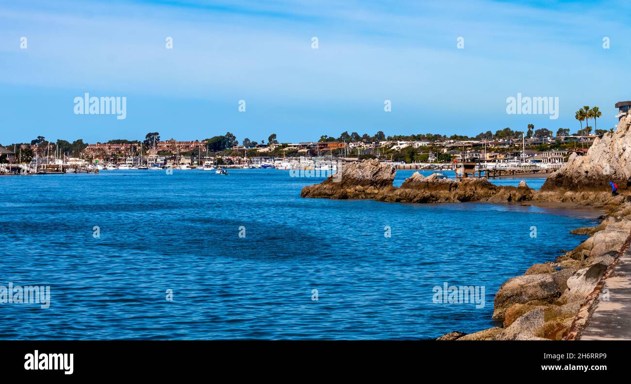 City view with marina and harbor entrance hi-res stock photography and ...