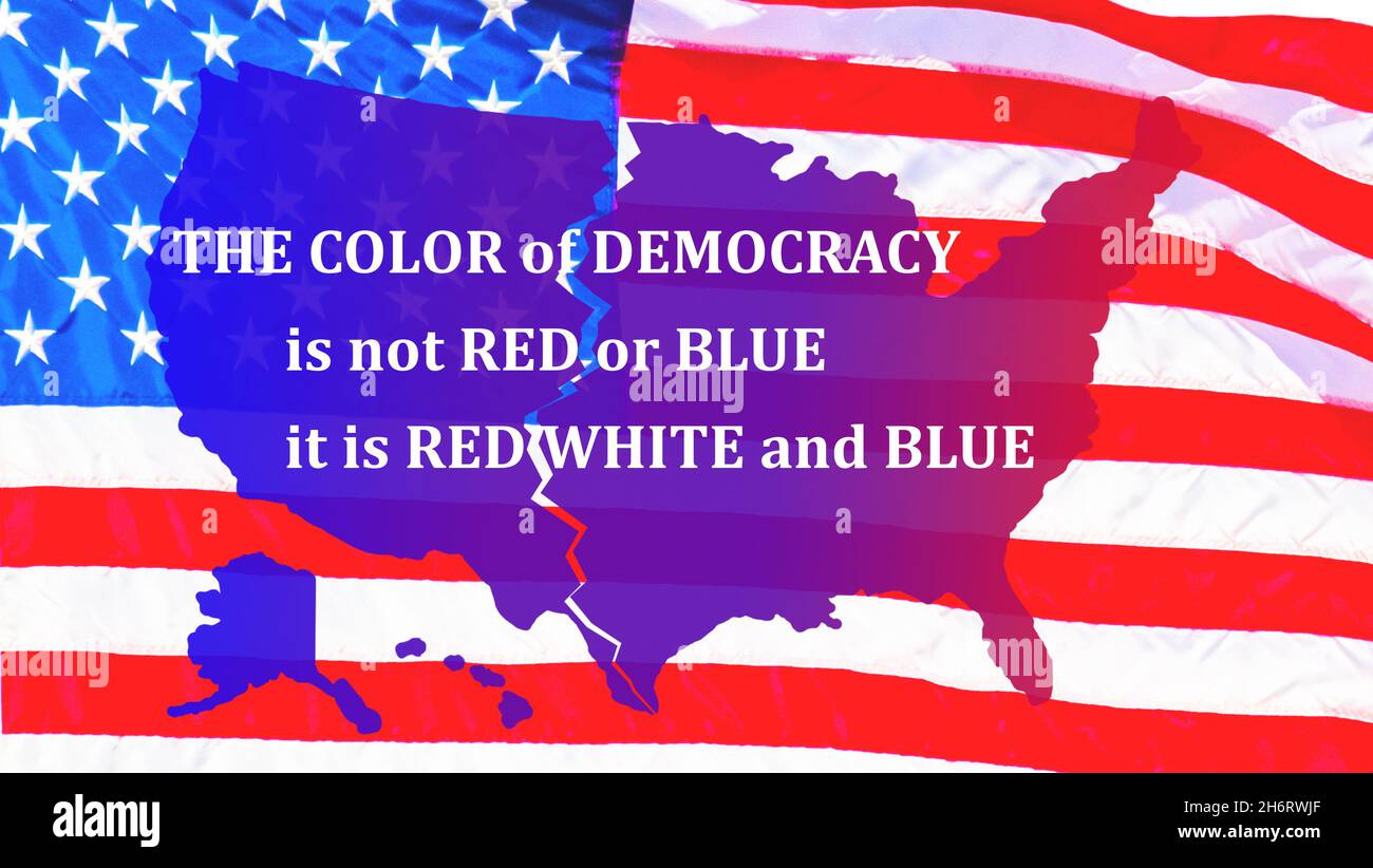 what is the color of democracy not red or blue, but red white and blue ...