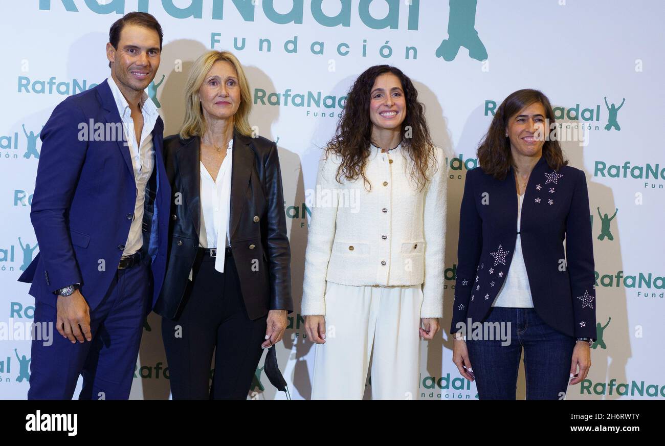 Madrid, Spain. 17th Nov, 2021. (L-R) Rafael Nadal, tennis player and ...