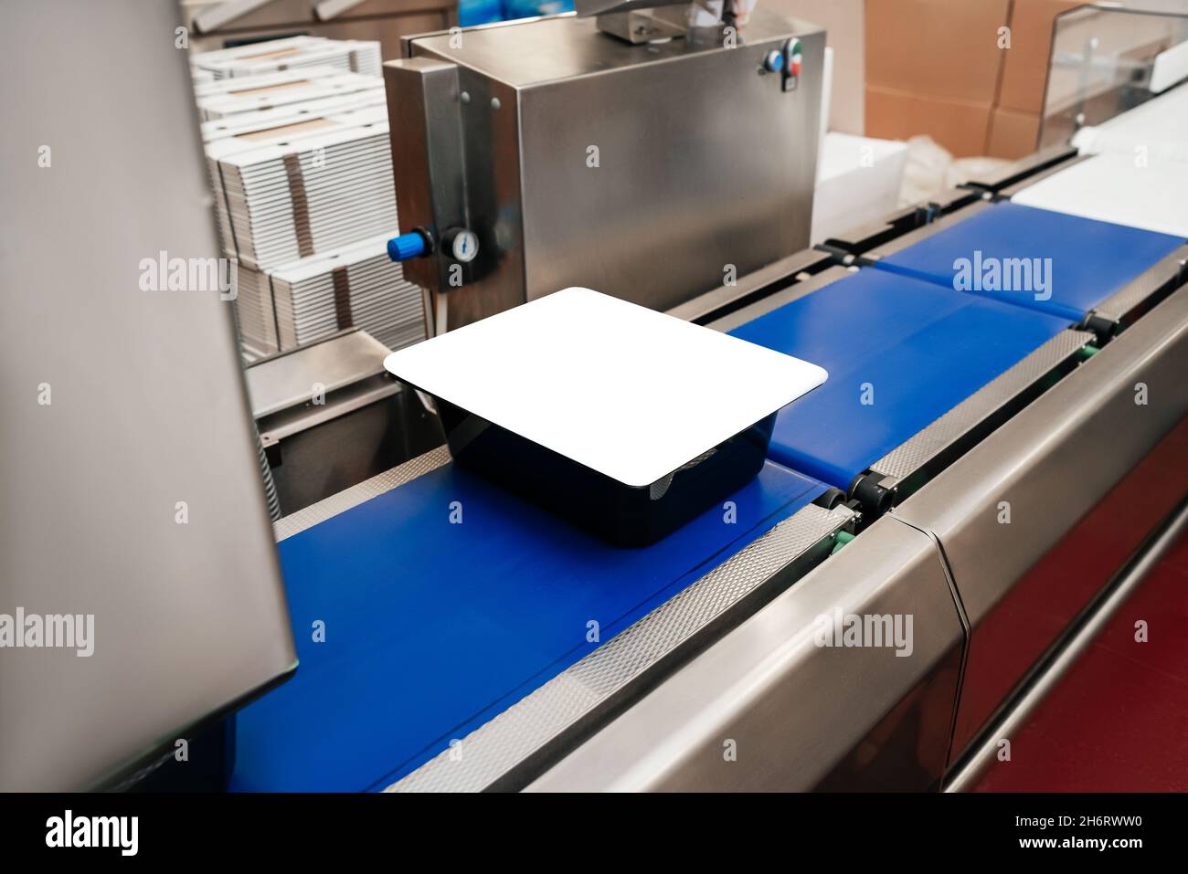 Chicken fillet production line . Factory for the production of food ...