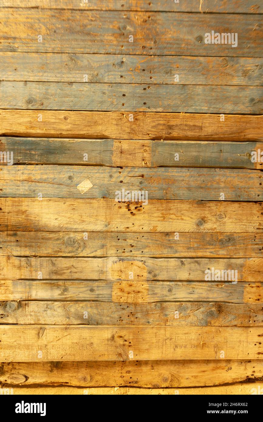 Old wood texture of pallets for background Stock Photo - Alamy
