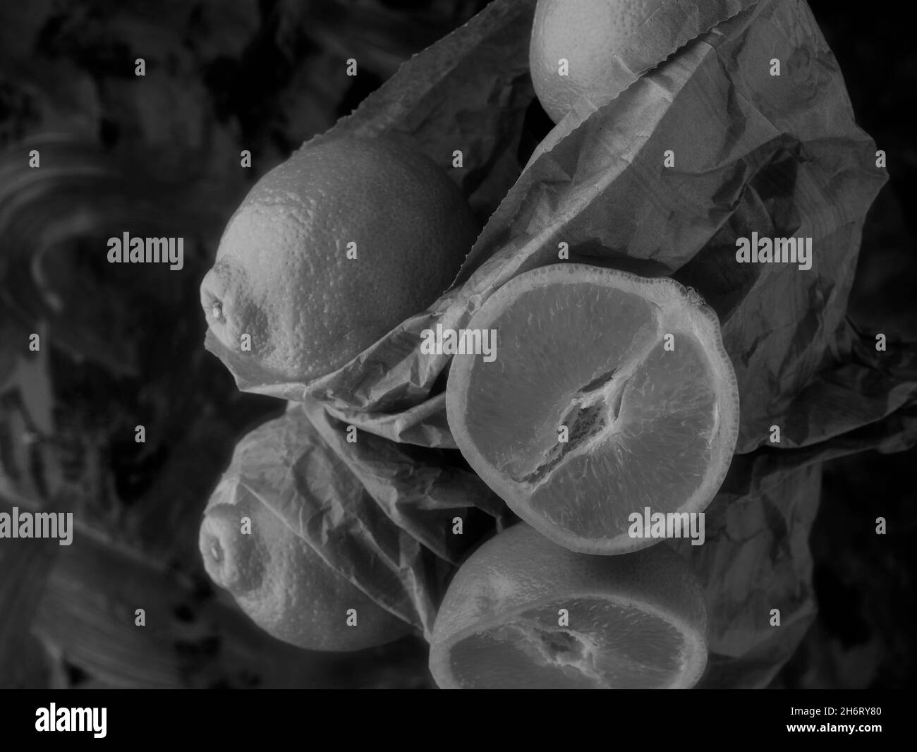 Fruit of citrus reticulata Black and White Stock Photos & Images - Alamy